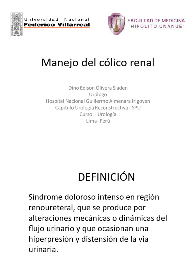 Tratamiento del cólico renal | PDF | Riñón | Medicina Interna