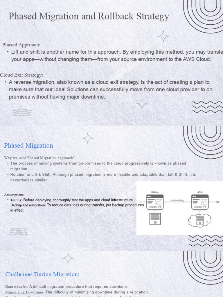 Phased Cloud Migration Guide | PDF | Cloud Computing | Backup