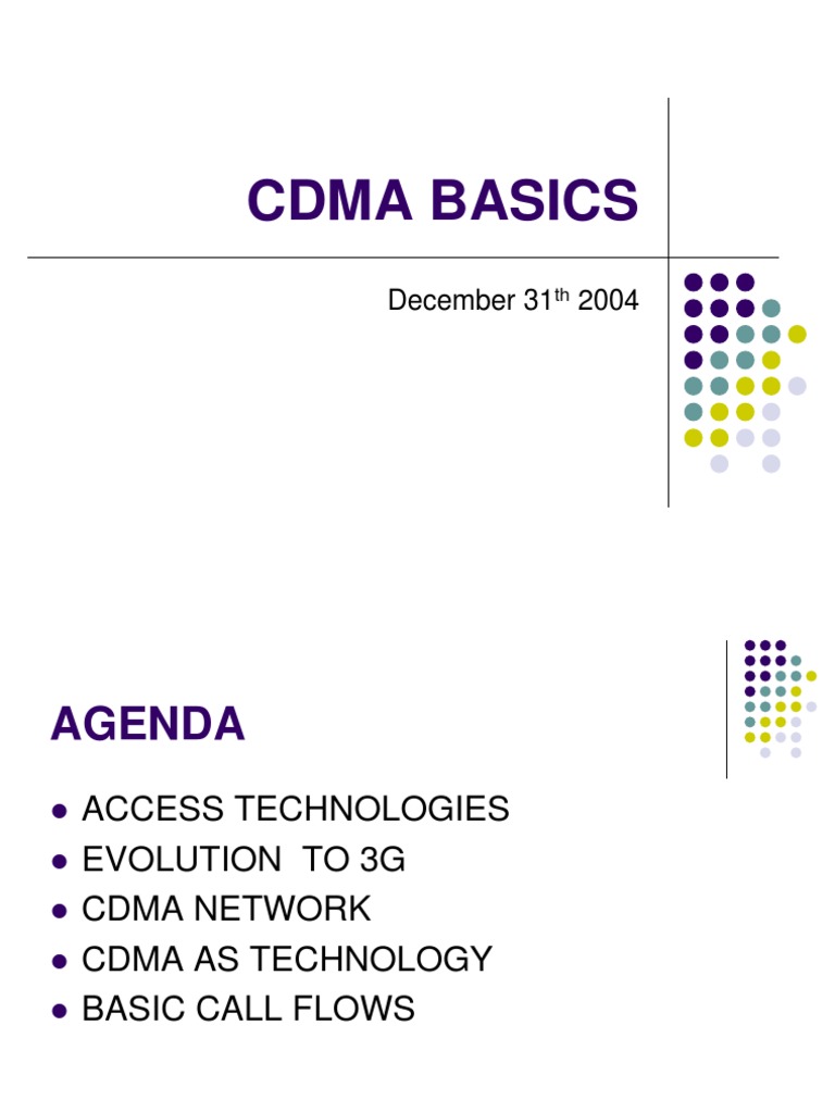 Cdma Basics | PDF | Channel Access Method | Code Division Multiple Access
