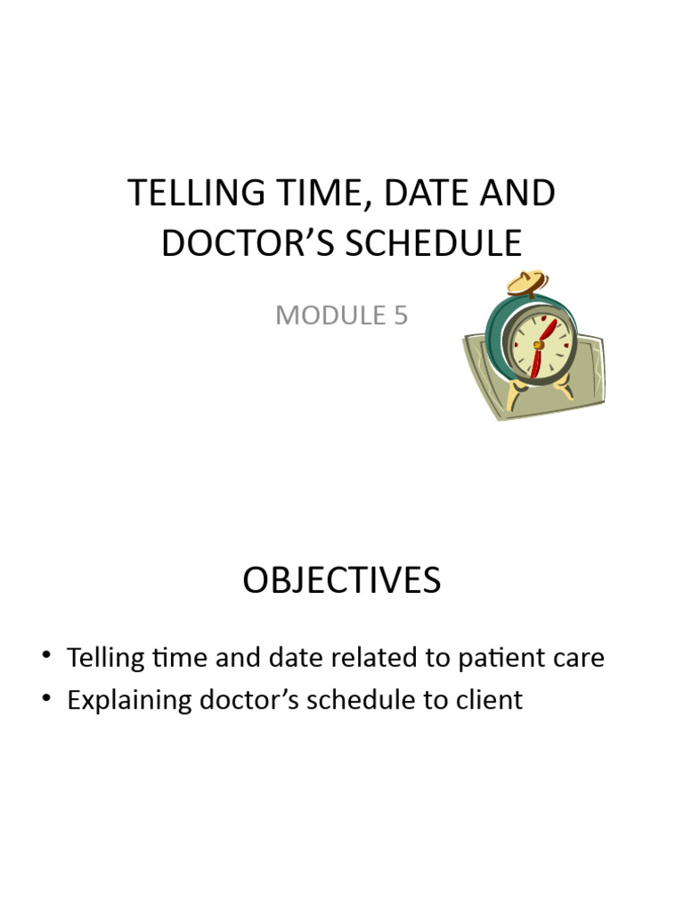 Telling Time and Dates in Healthcare | PDF | Health Care | Medicine