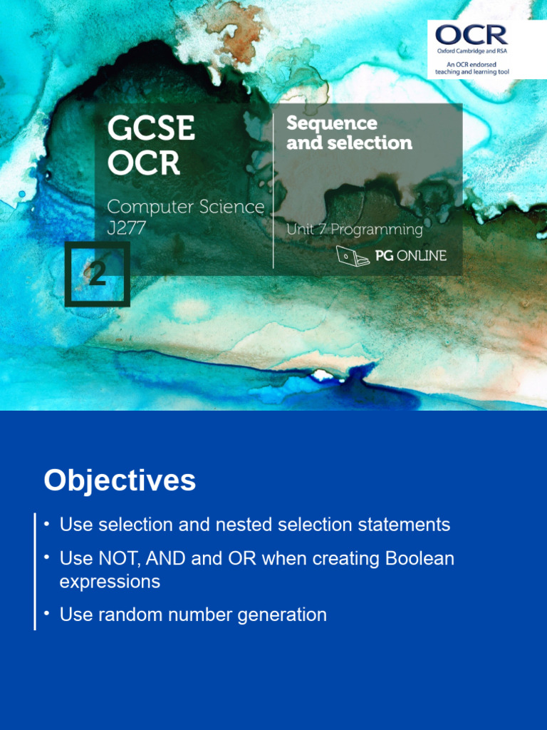 T2 Sequence and Selection | PDF | Software Engineering | Mathematics