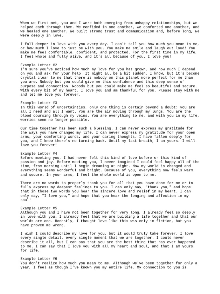 Convince Loving Letter | PDF | Love