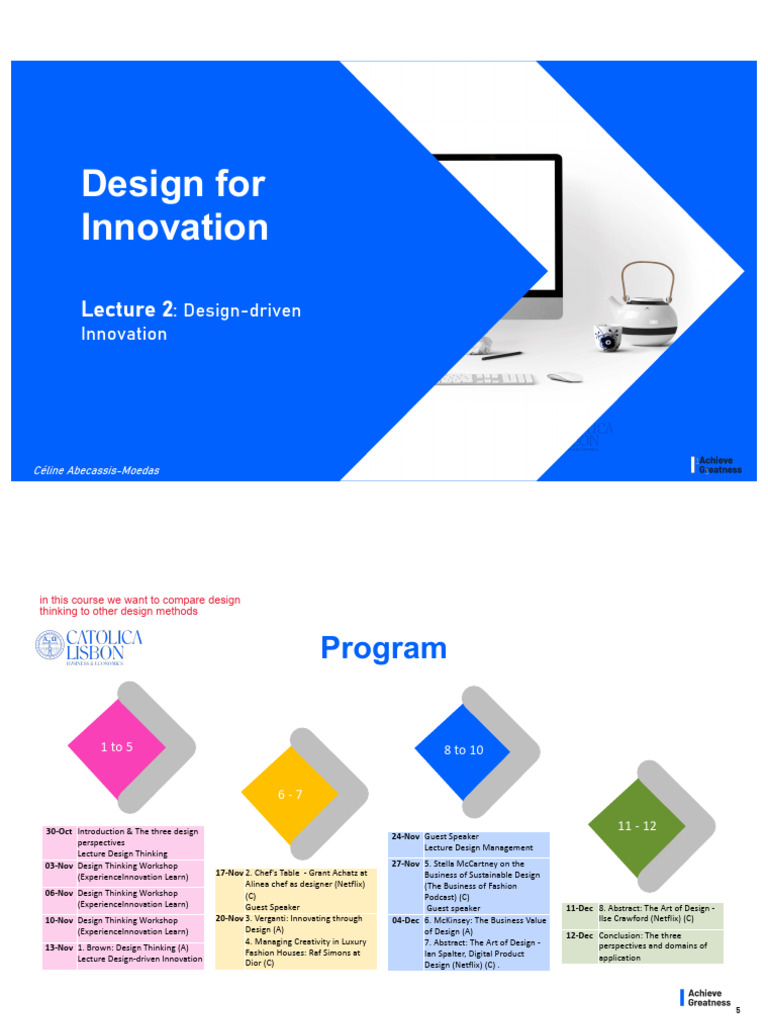Lecture 2 - Design For Innovation NEW - UP | PDF | Design Thinking | Innovation