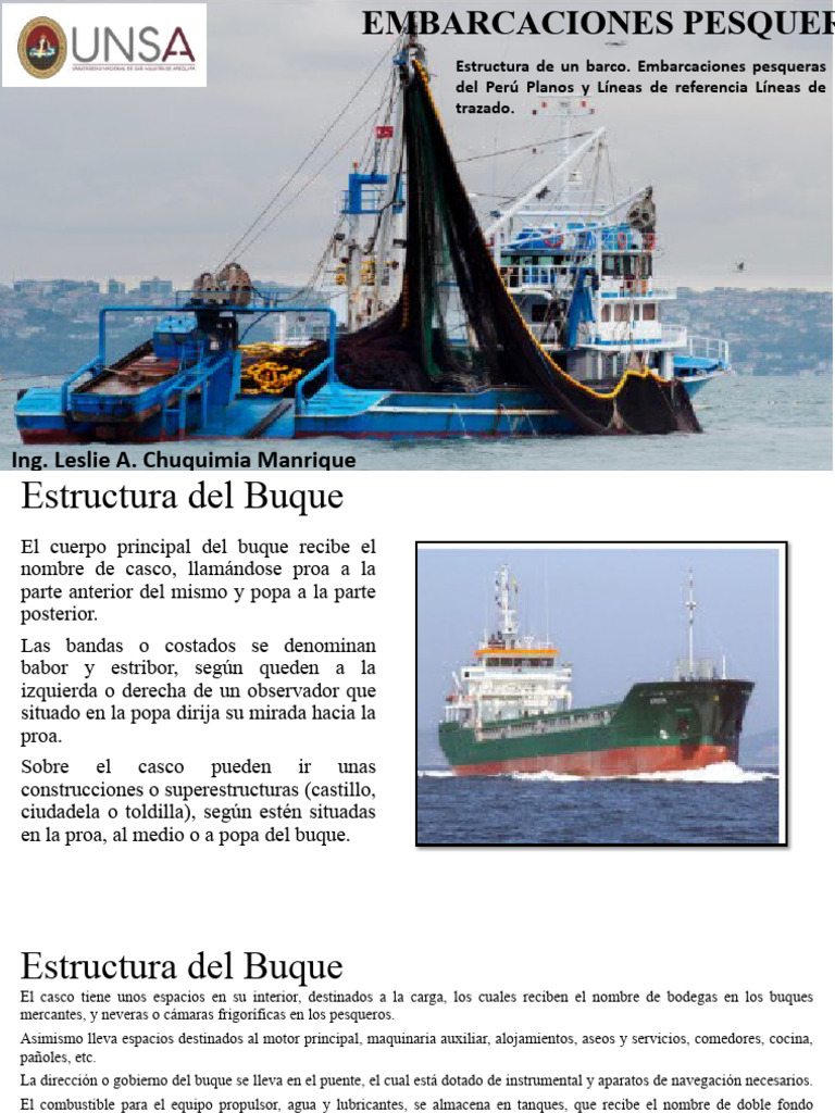 Estructura de Embarcaciones Pesqueras | PDF | Sistema de coordenadas ...