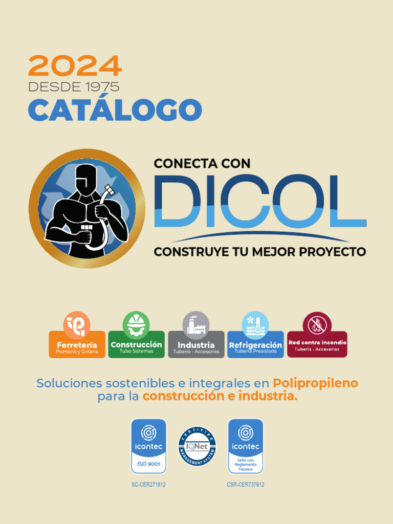Catalogo DICOL 2024 | PDF | Tubería (transporte de fluidos) | Agua
