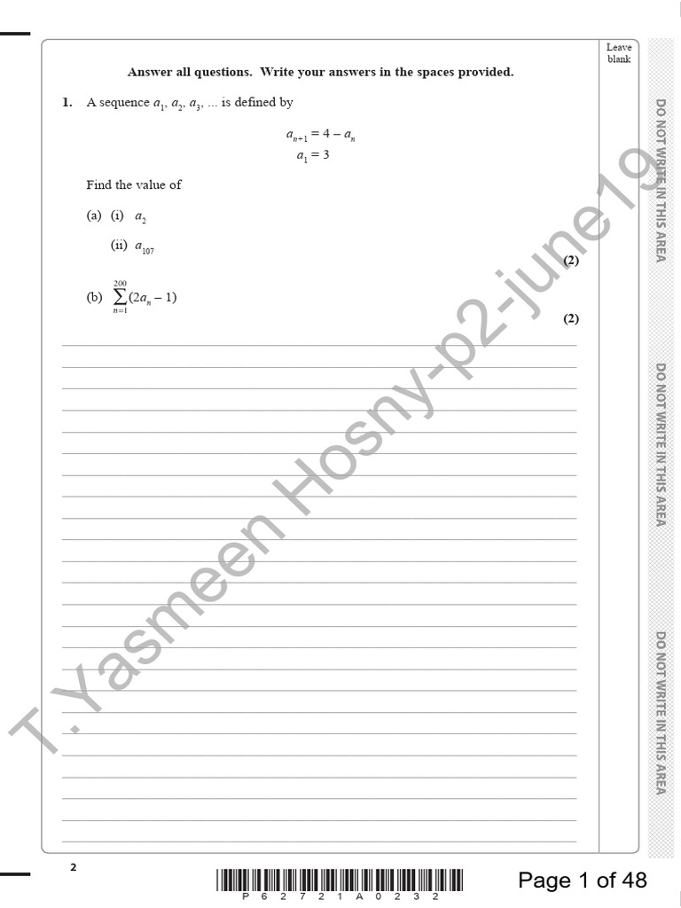 Advanced Math Problem Set | PDF | Mathematical Concepts | Mathematical ...