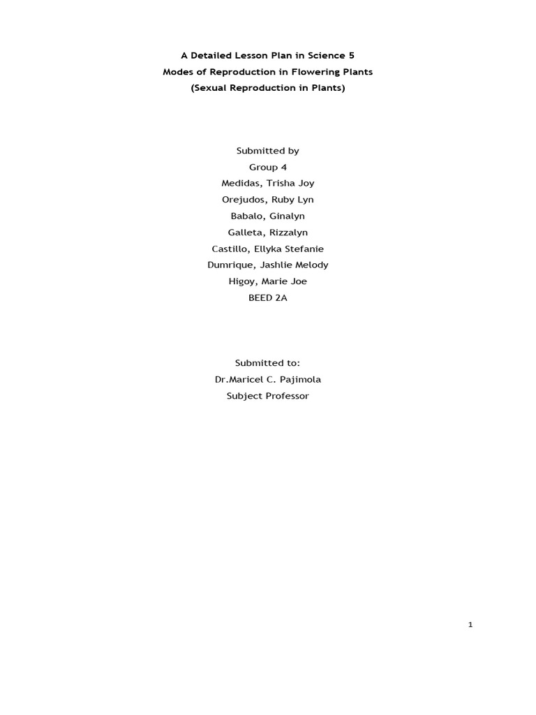 Final Science (LP) - Beed 2a | PDF | Flowers | Fertilisation