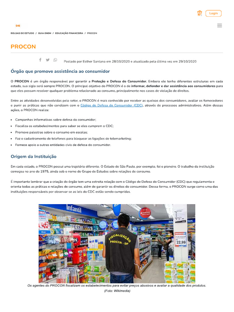 Aula 5 - Procon | PDF