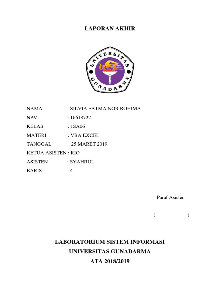 Panduan Lengkap VBA Excel 2019 | PDF