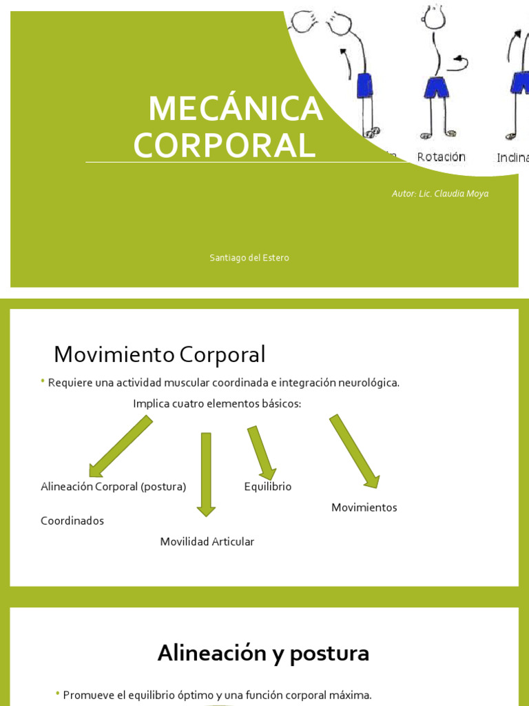 Mecanica Corporal PPOINT 1 | Descargar gratis PDF | Articulación | Hombro