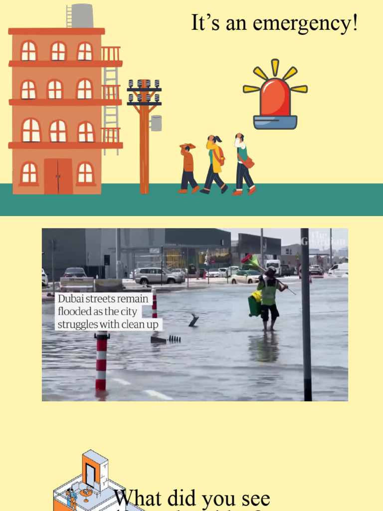Yellow Illustrated Earthquake Emergency Response Presentation | PDF