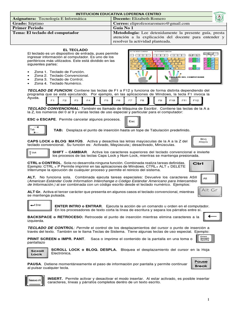 Guia El Teclado | PDF | Teclado | Software de la aplicacion