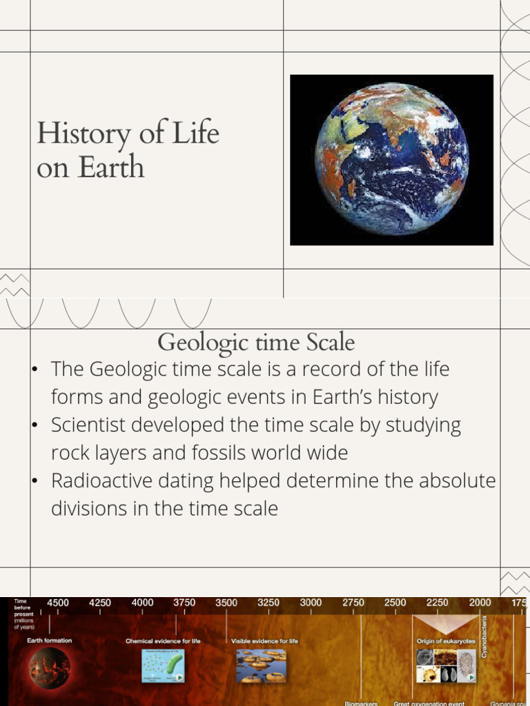 History of Life On Earth | Download Free PDF | Geologic Time Scale | Earth