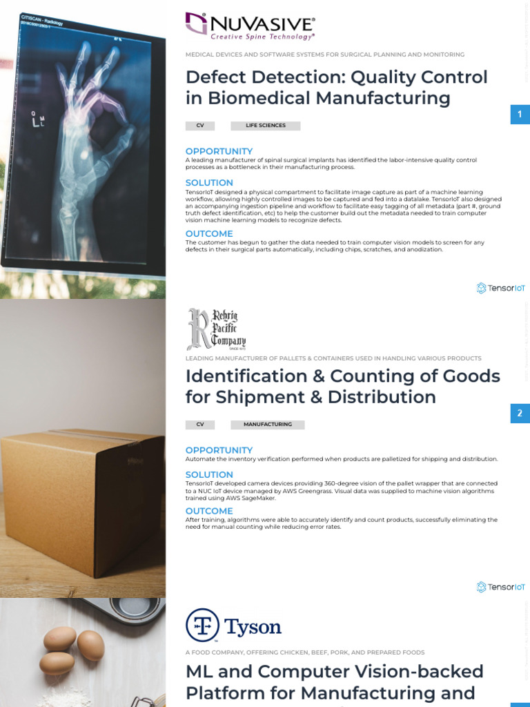 Computer Vision - TensorIoT | PDF | Computer Vision | Machine Learning