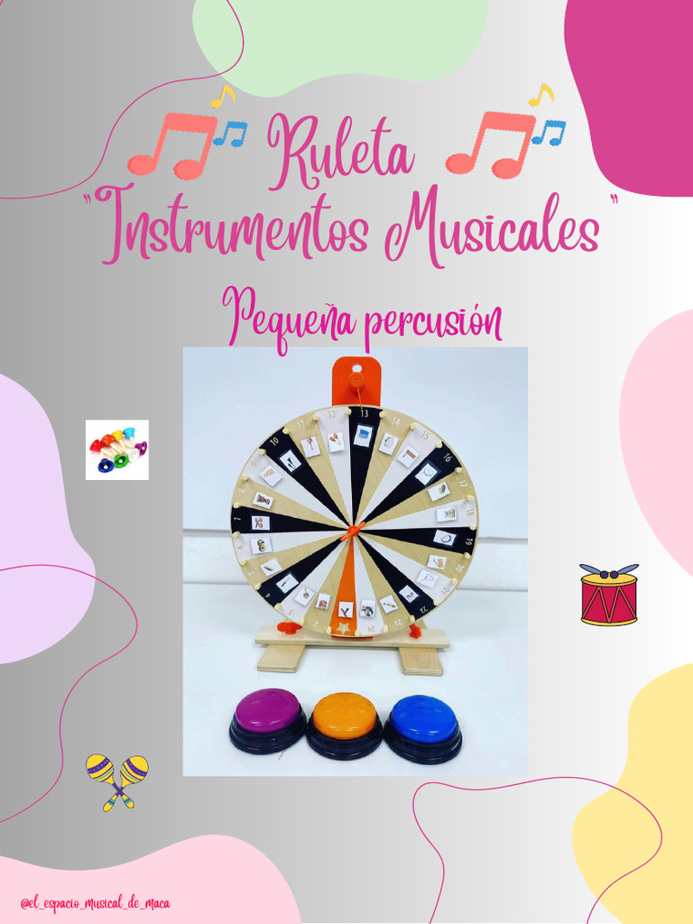 Ruleta Instrumentos Pequeña Percusión | PDF | Instrumentos musicales ...