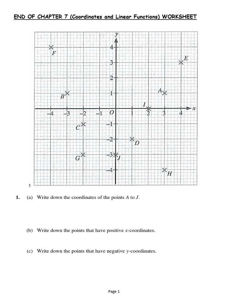 G8 EOC 7 Revision | PDF | Cartesian Coordinate System | Function ...