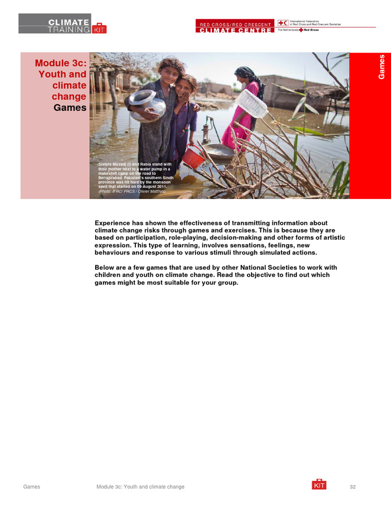 3c Games For Youth Module | PDF | Climate Change | First Aid