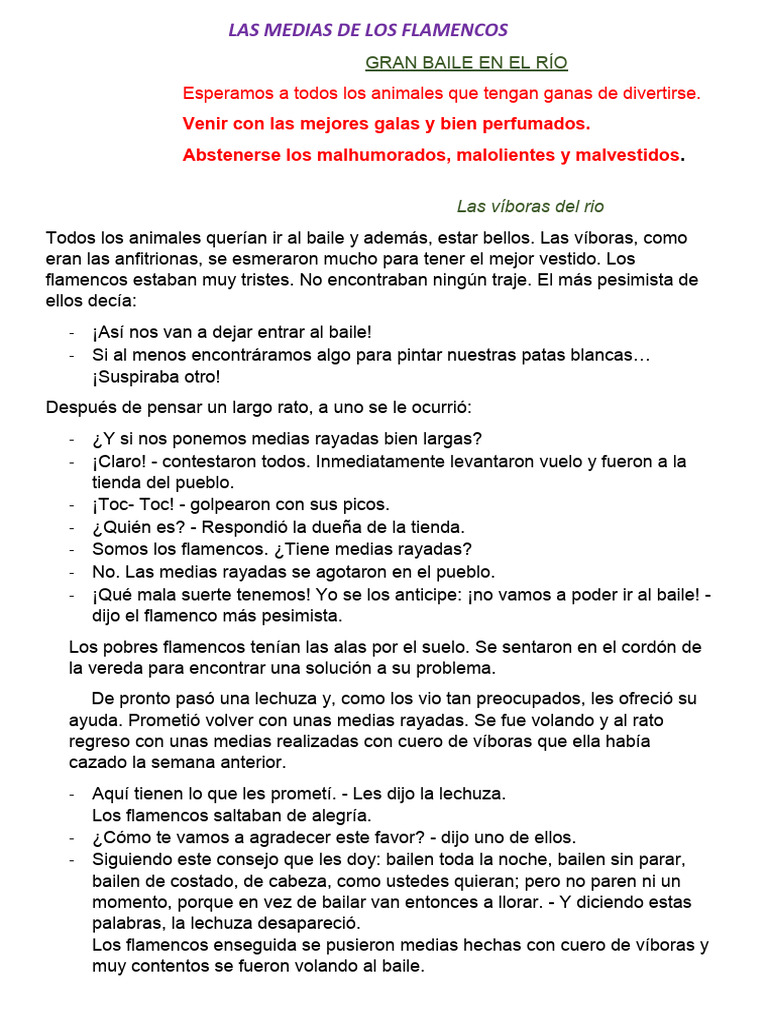 El Baile de los Flamencos y las Víboras | PDF | Clásicos