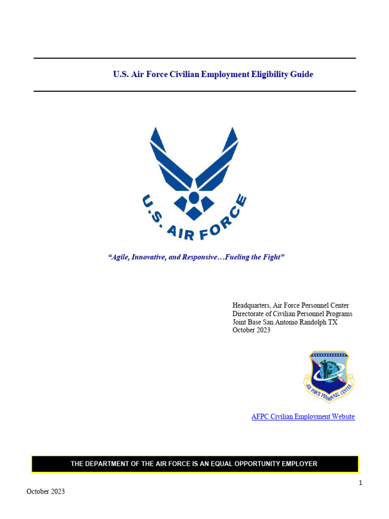 AF Civilian Employment Eligibility Guide | PDF | Military Discharge ...