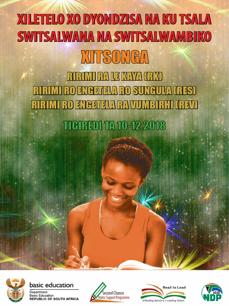 XILETELO XO DYONDZISA NA KU TSALA SWITSALWANA NA SWITSALWAMBIKO Draft 1 ...