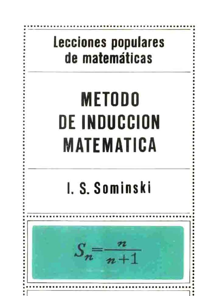 Induccion Matematica | PDF