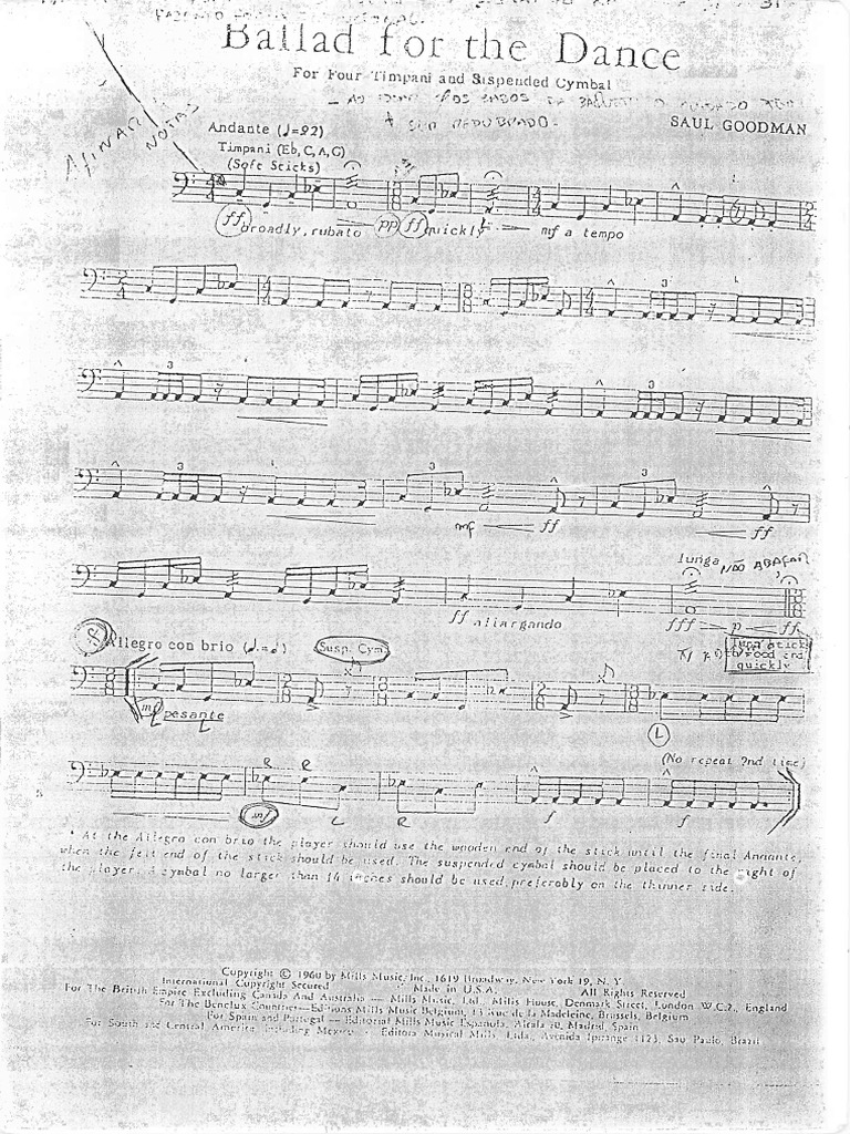 Saul Goodman - Ballade For The Dance | PDF