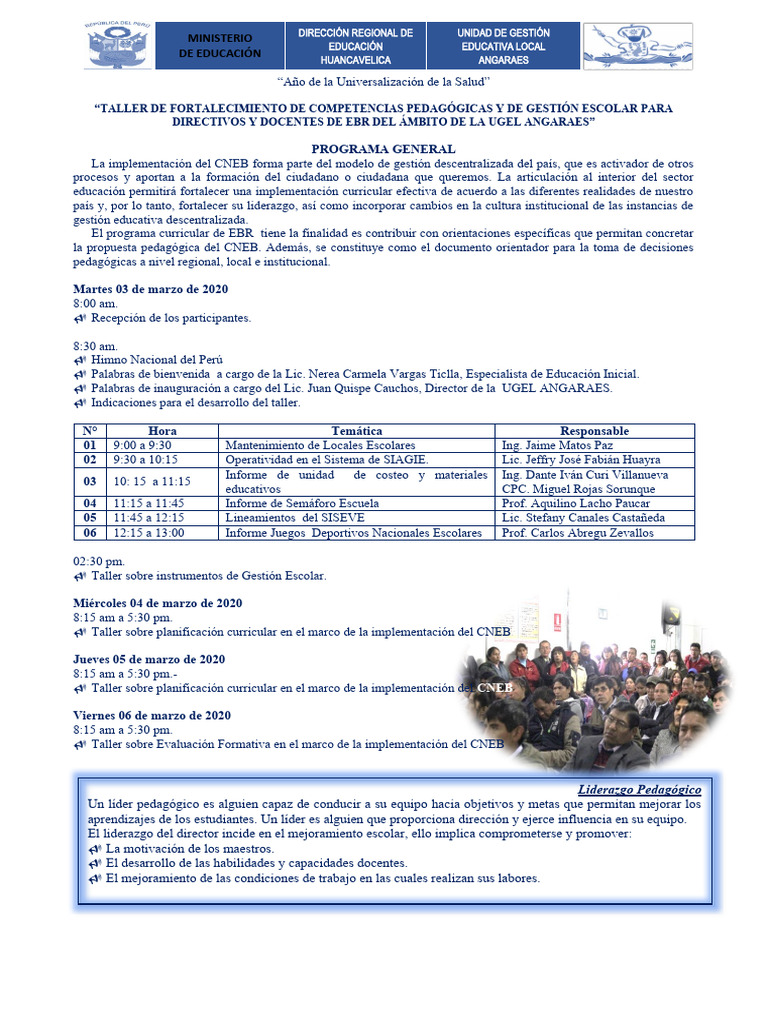 Programa General | PDF