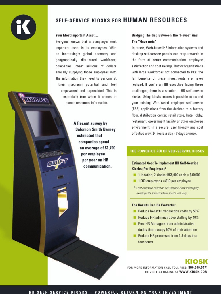 HR SELF-SERVICE KIOSKS - EMPOWER YOUR WORKFORCE | PDF | Employment ...