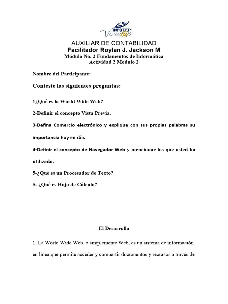 Actividad 2 Modulo 2 | PDF