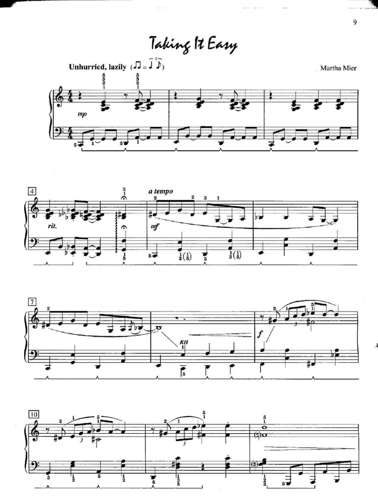 Taking It Easy - Marthe Mier | PDF