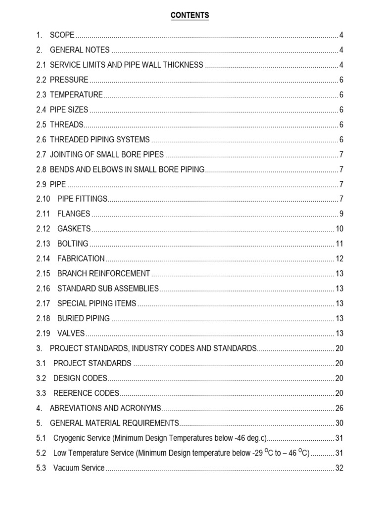 Piping Mat Specifications | PDF | Pipe (Fluid Conveyance) | Screw
