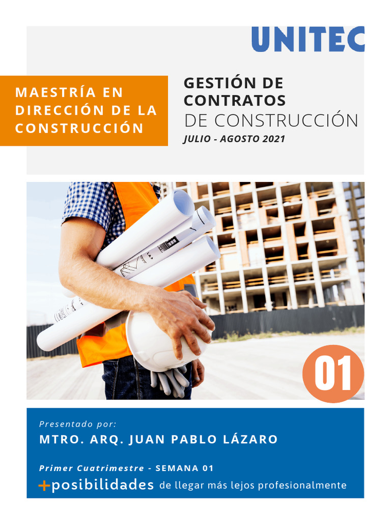 01 - Introducción A Los Contratos de Construcción | PDF | Contratista general | Bienes raíces
