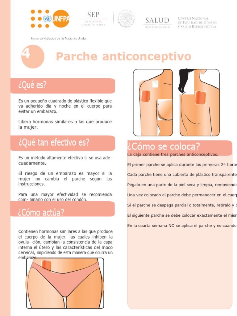 04 Parches Anticonceptivos Ficha Informativa | PDF | Control de la ... 04 Parches Anticonceptivos Ficha Informativa | PDF | Control de la ...
