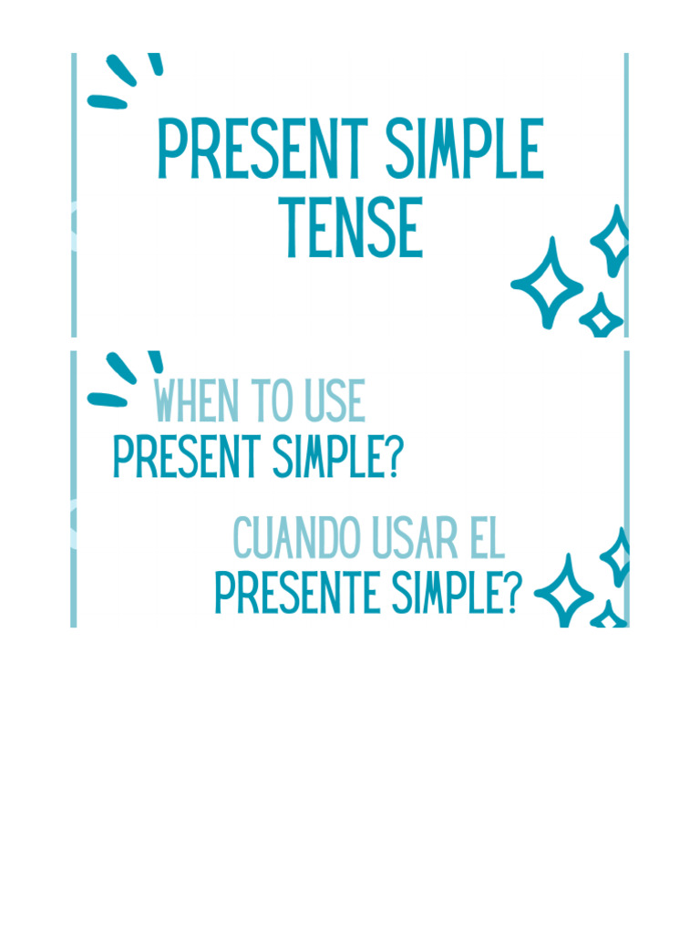 Doc Simple Present Affirmative | PDF