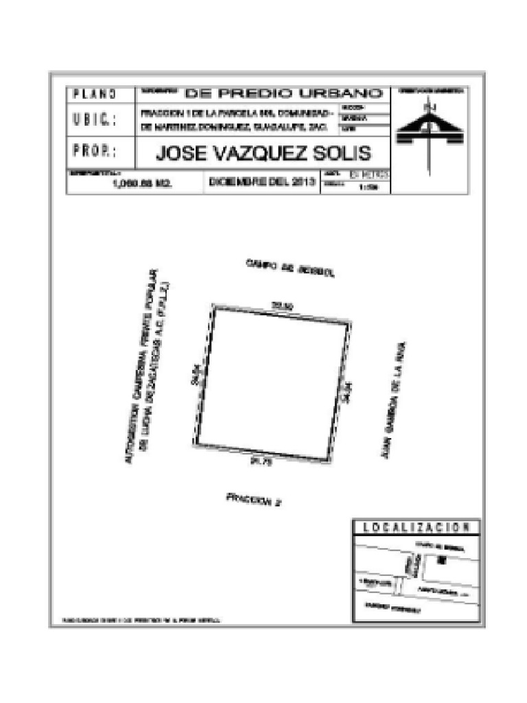 Planos Del Terreno. | PDF
