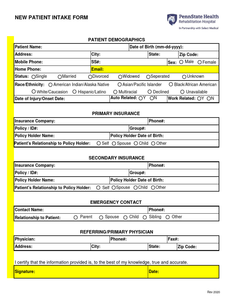 Patient Financial Responsibility Form | PDF | Patient | Physical Therapy
