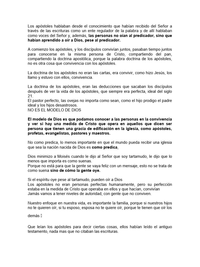 Convivencia Apostólica y Doctrina Cristiana | PDF | Apóstol | Jesús