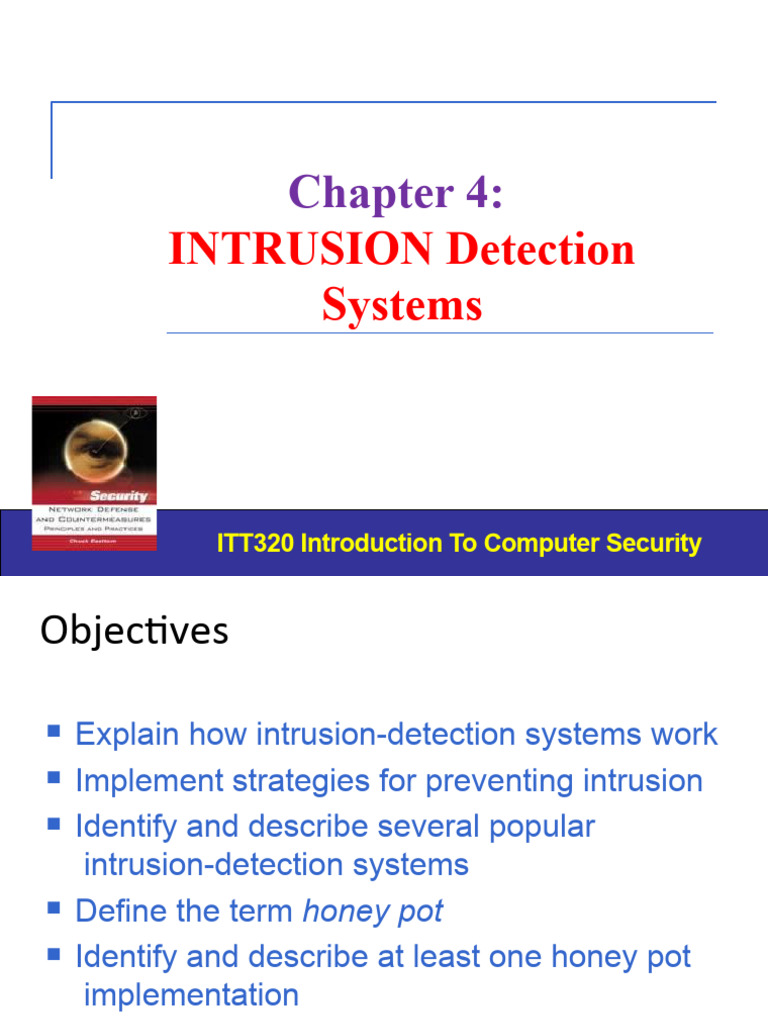 Chapter 04 - Intrusion Detection Systems | PDF | Crime Prevention | Information Technology ...