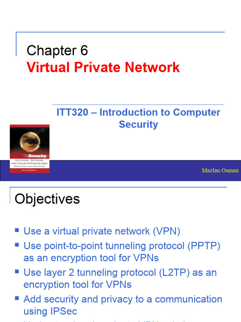 Chapter 06 Virtual Private Network | PDF | Virtual Private Network | Transport Layer Security