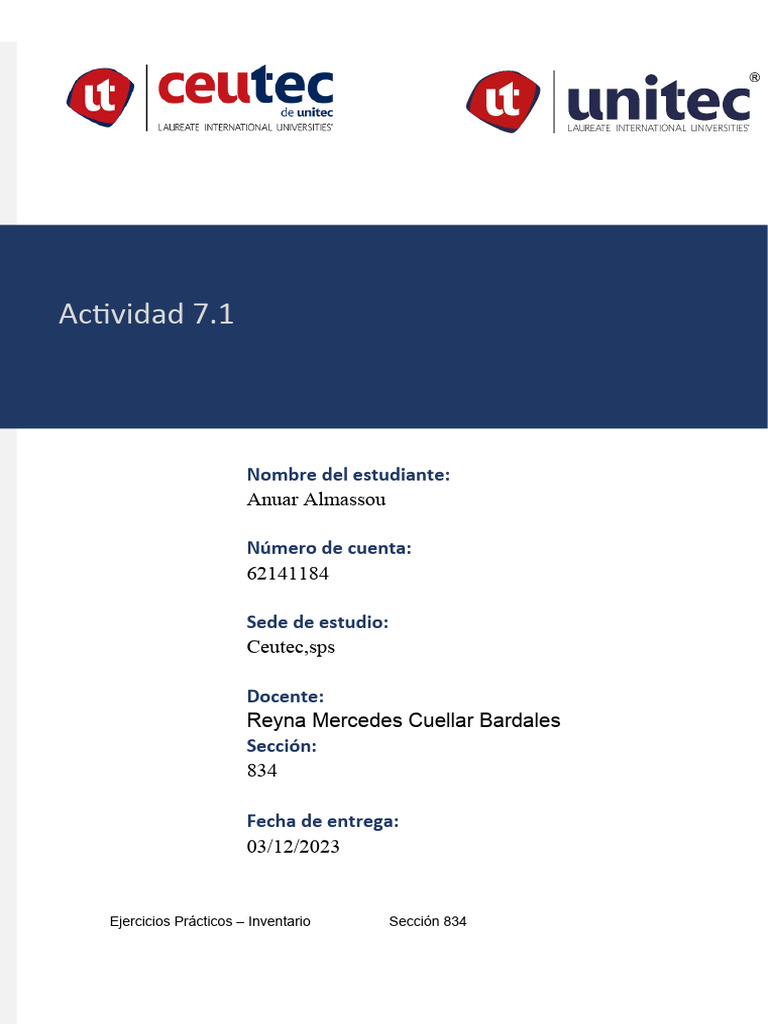 Act 7.1 Introlog AnuarAlmassou 62141184 | PDF