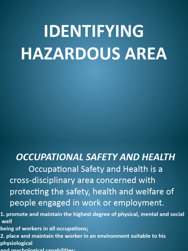 Occupational Safety and Health | PDF | Hazards | Occupational Safety ...