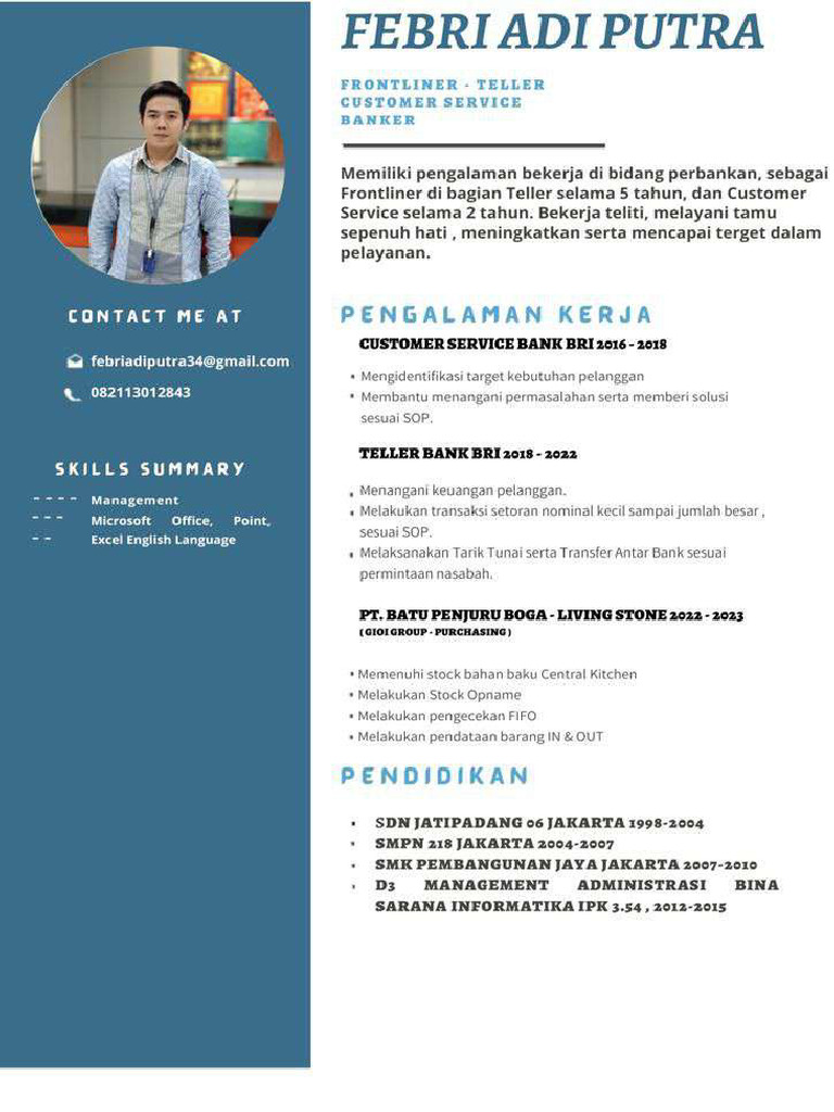 CV Febri Adi Putra | PDF