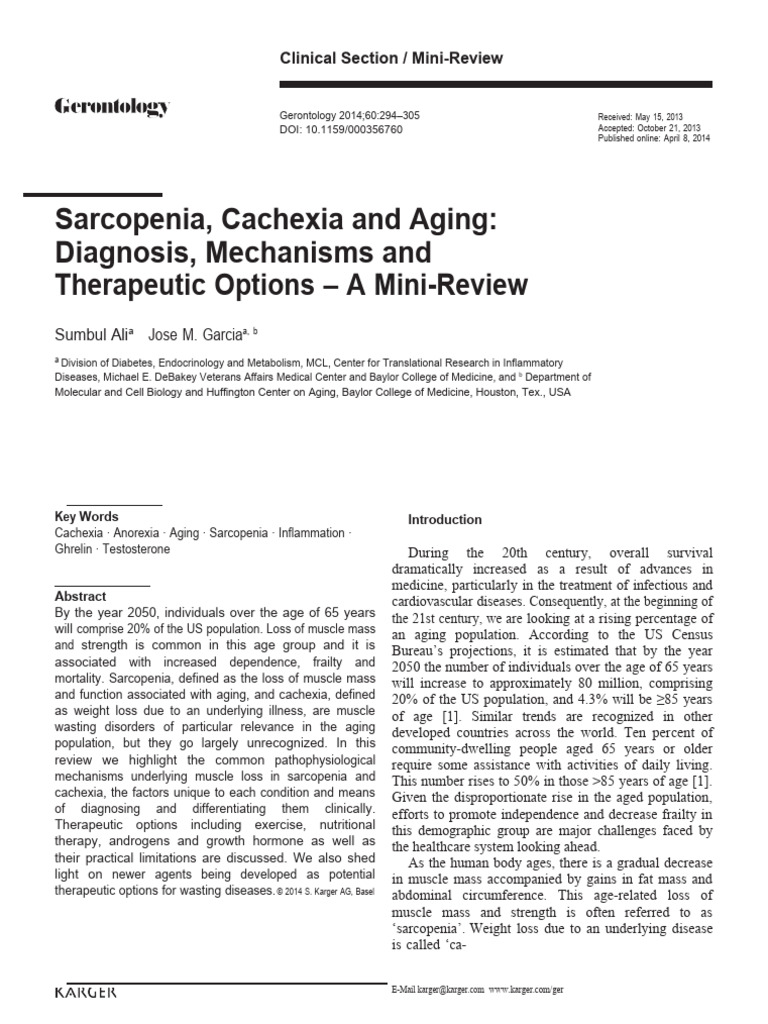 Cachexia | PDF | Protein Kinase B | Skeletal Muscle