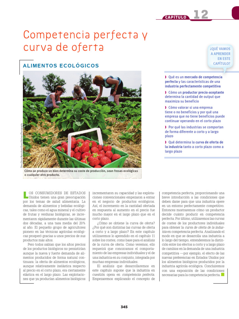 Competencia Perfecta y Curva de Oferta | PDF | Mercado (economía ...