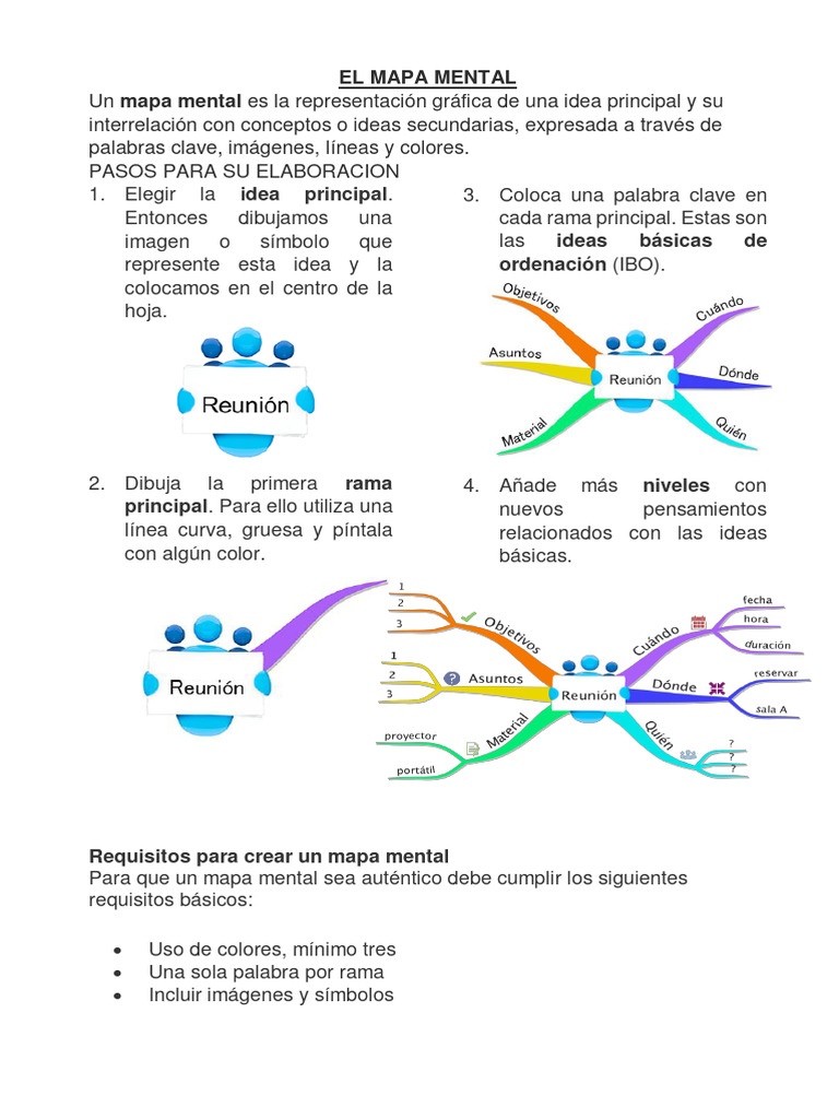 Organizador Visual Mapa Mental Sec Pdf