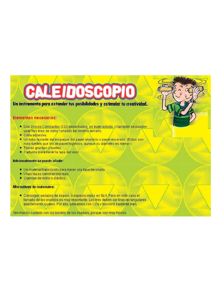 Construcción de Un Caleidoscopio | PDF