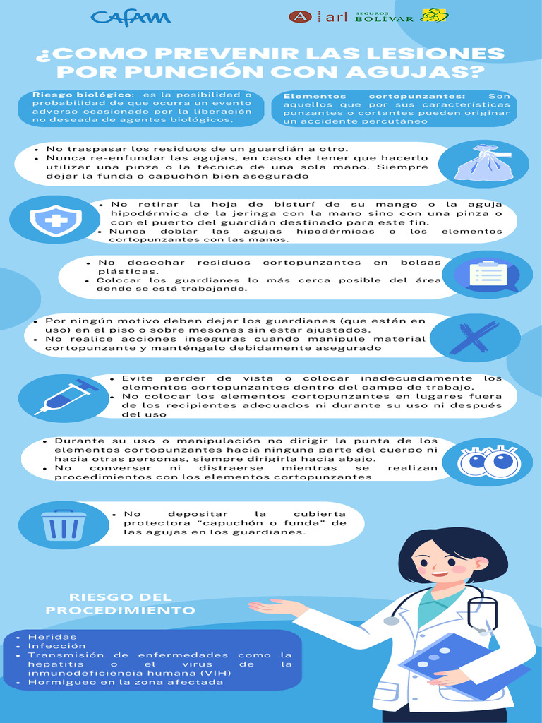Infografia Prevencion de Puncion | PDF