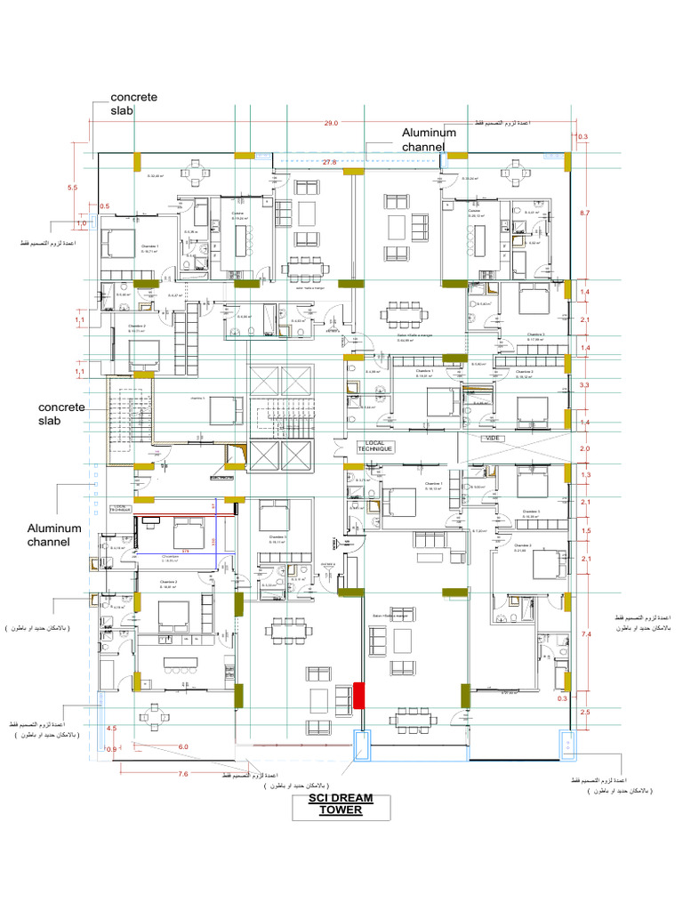 SCI GENERAL Plan Etage Courant 24-04-24 | PDF