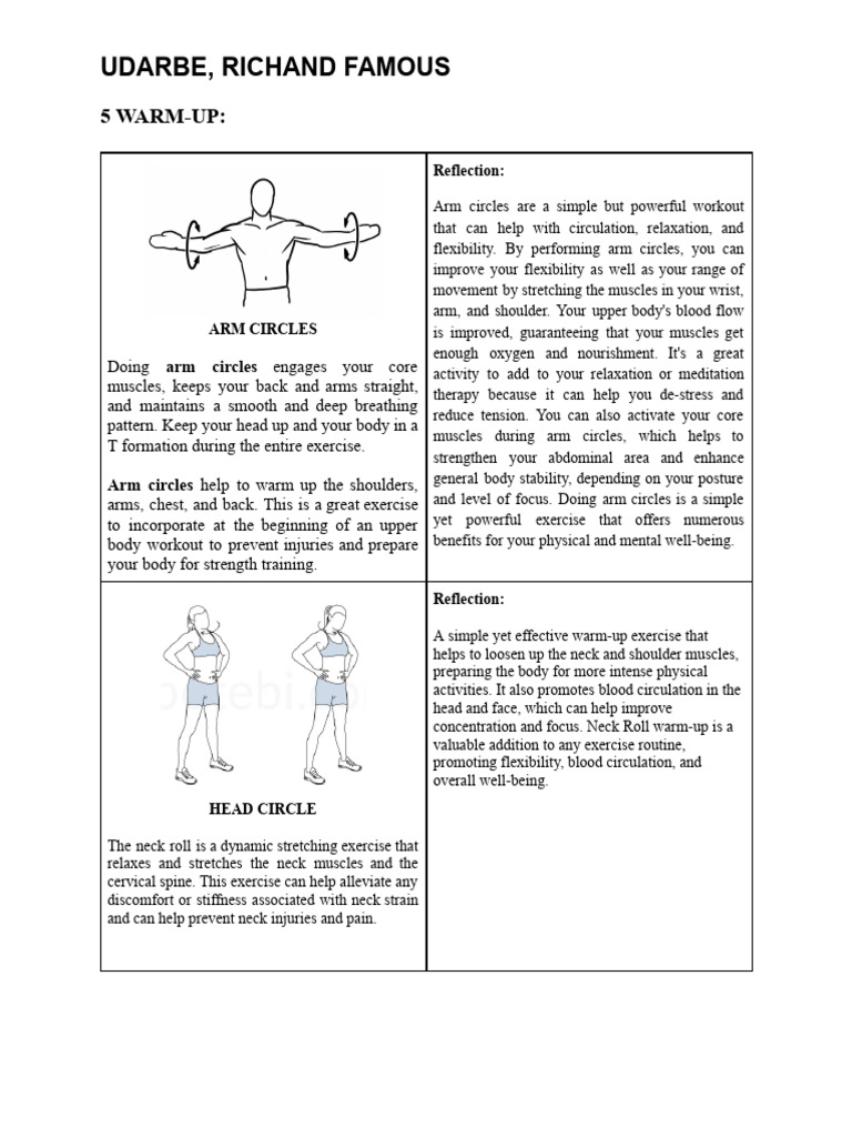 Pe Exercise | PDF | Strength Training | Flexibility (Anatomy)