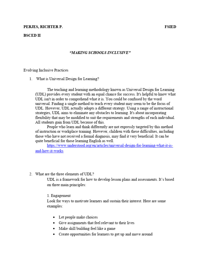 Making-Schools-Inclusive-part-2 | PDF | Differentiated Instruction | Learning